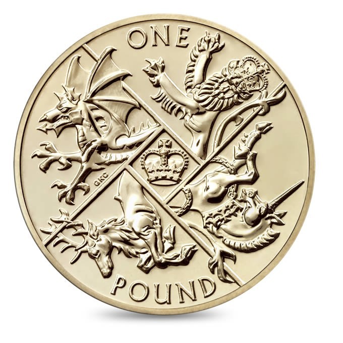 Poslední kulatá britská 1 libra 2016 | Mojemincovna.cz